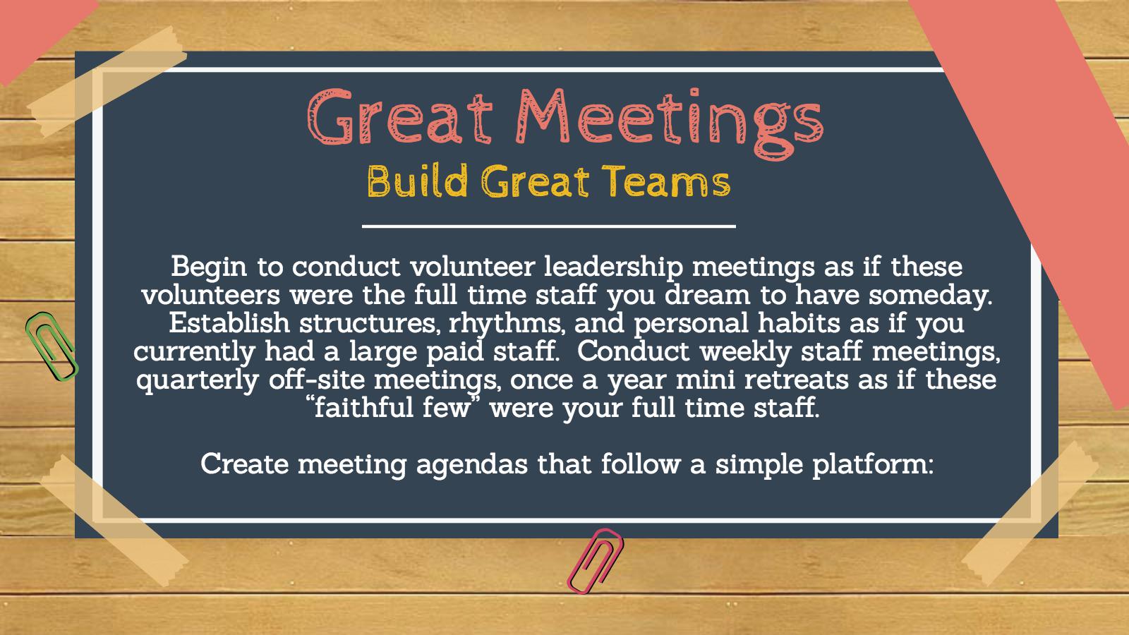 How To Create A Meeting Agenda KidMinScience